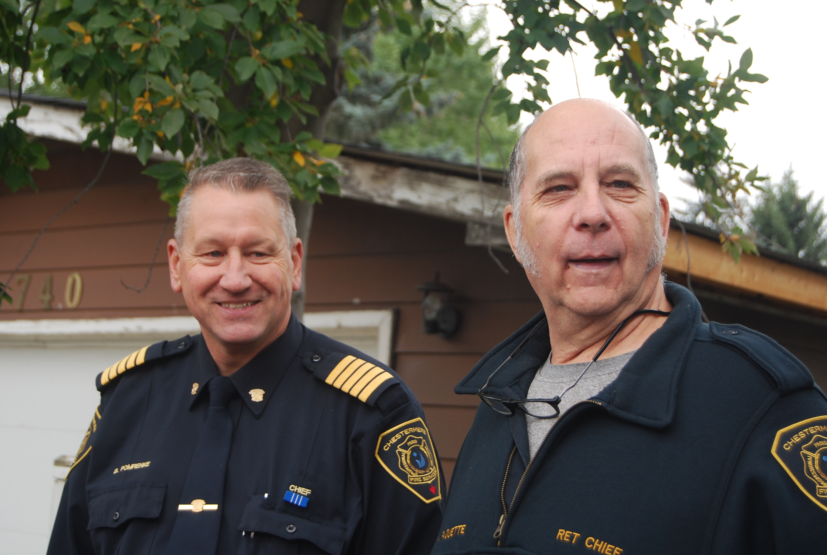 fire truck 2018 chiefs Brian & Wayne - Chestermere Historical Foundation