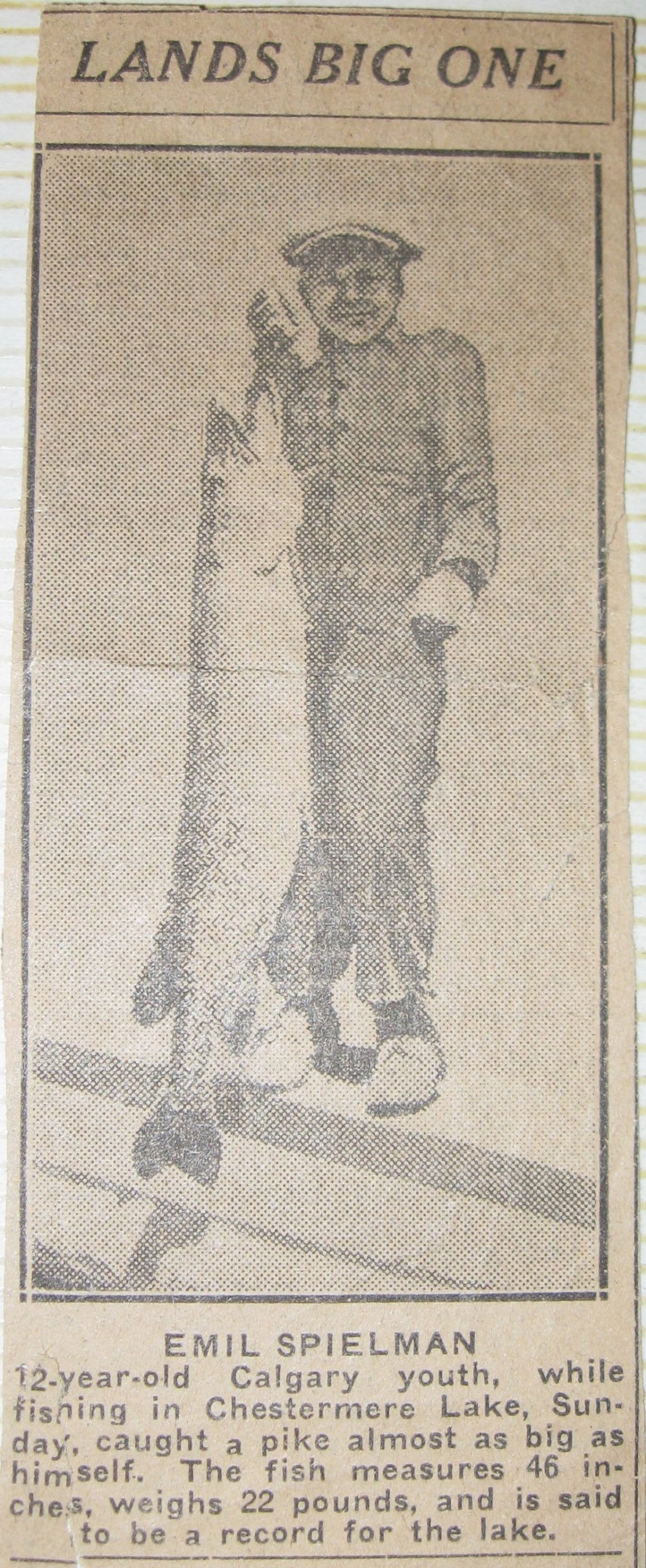 Fish Stories - Chestermere Historical Foundation